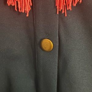 Dresses | Dobby Mesh Insert Fringe Trim High Low Hem Belted Dress Brand ...